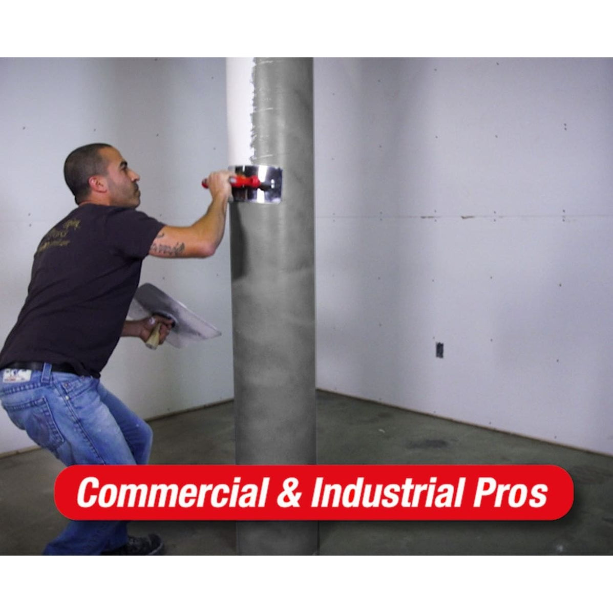 Curved Adjustable Radius Trowel For Curved Surfaces, Columns & Domes ...